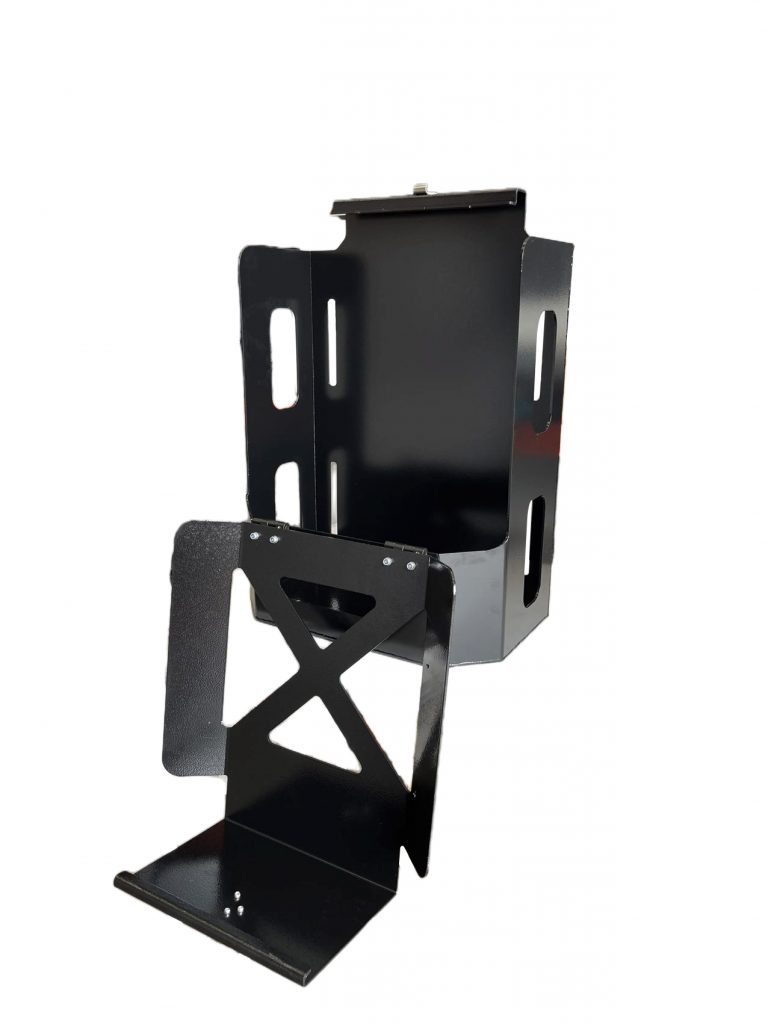 lockable Jerry can holder–flat alloy-Black – Mying